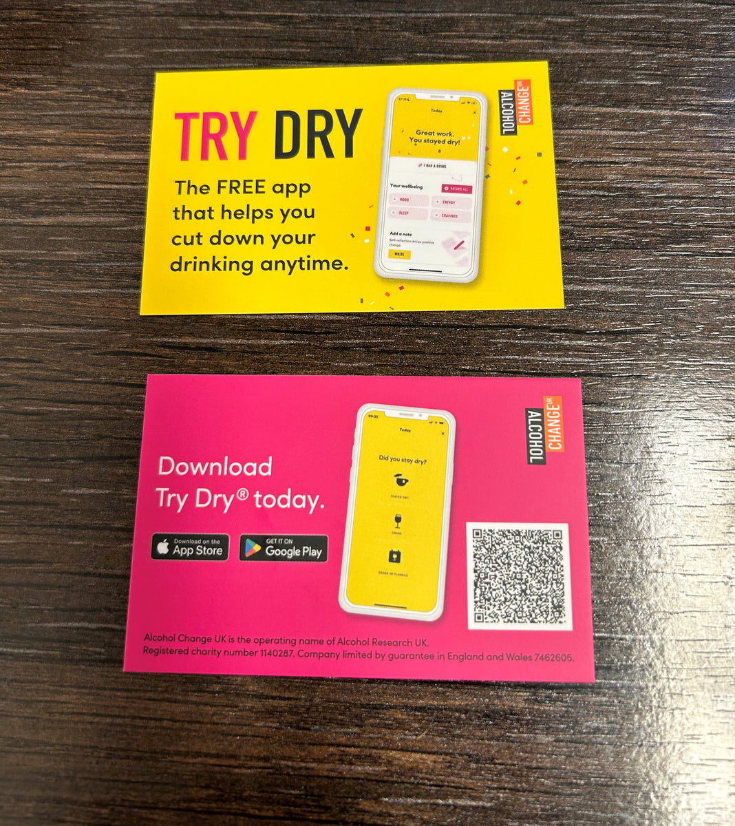 The Try Dry® Cards (packs of 50 and 100) – Alcohol Change UK